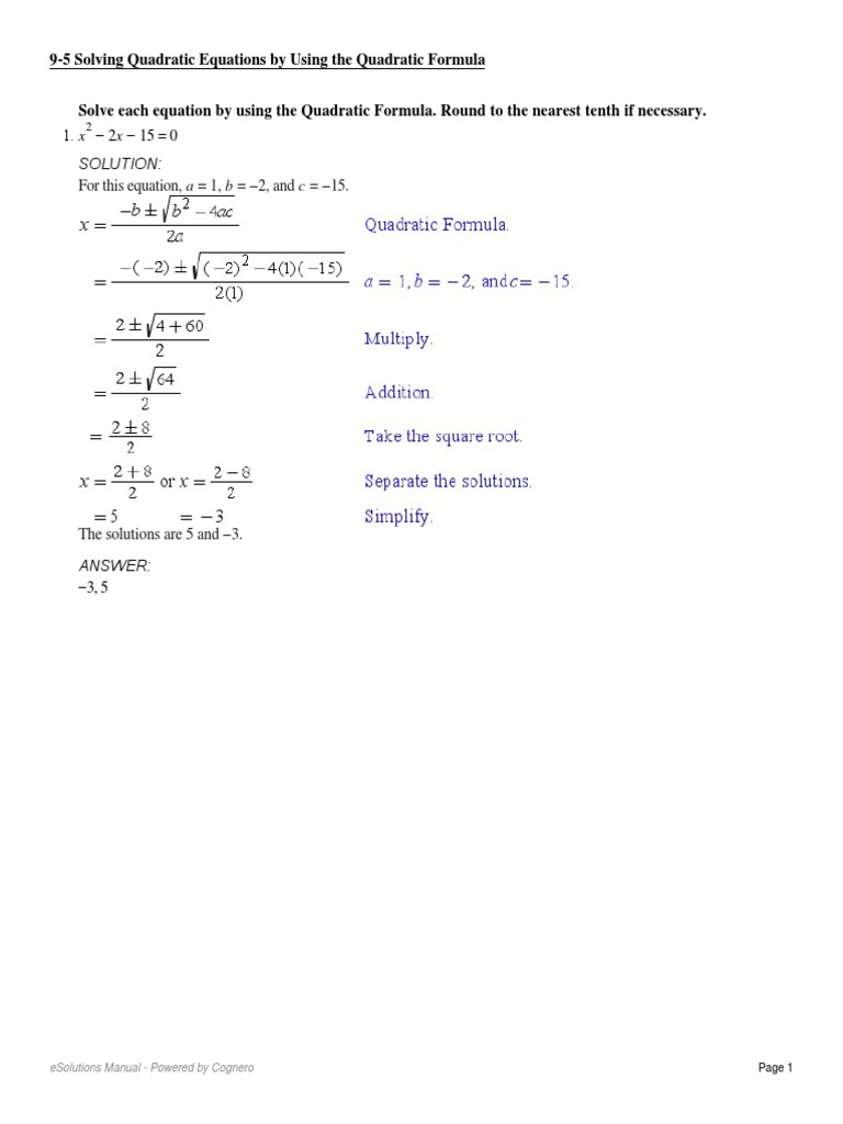 Solving Quadratic Equations Guide | PDF | Quadratic Equation ...