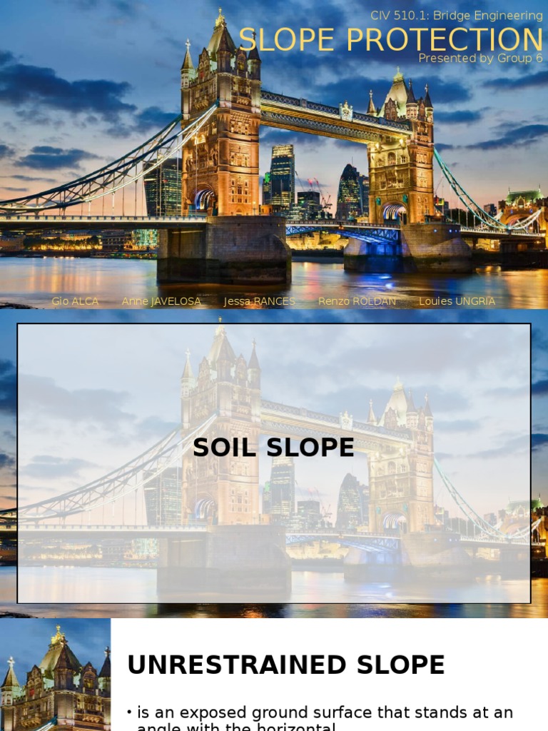 Types of Slope Protection | Solid Mechanics | Mechanical Engineering