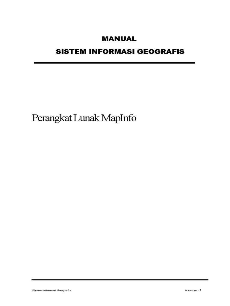 Manual Mapinfo | PDF