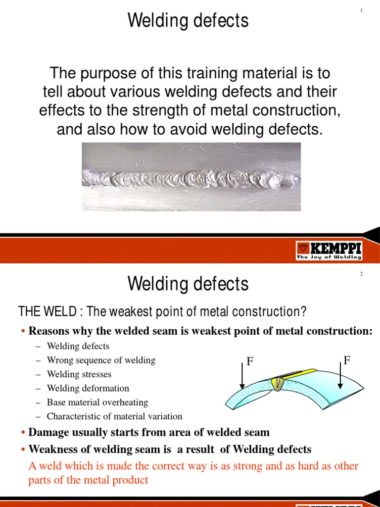 Welding Defects PDF | PDF | Welding | Construction