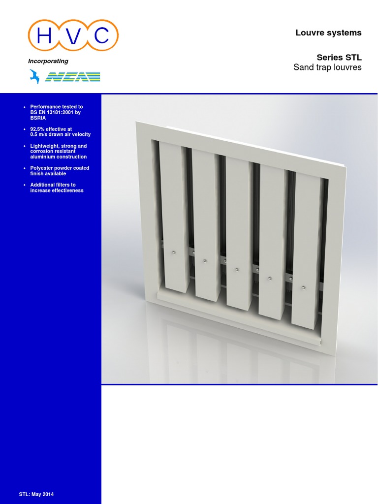 Sandtrap Louver Detailed | PDF | Duct (Flow) | Building Engineering