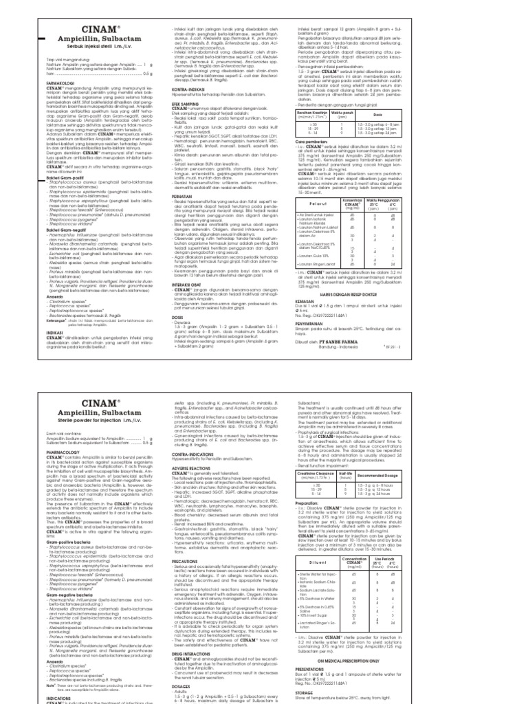 Insert CINAM Inj PDF | PDF