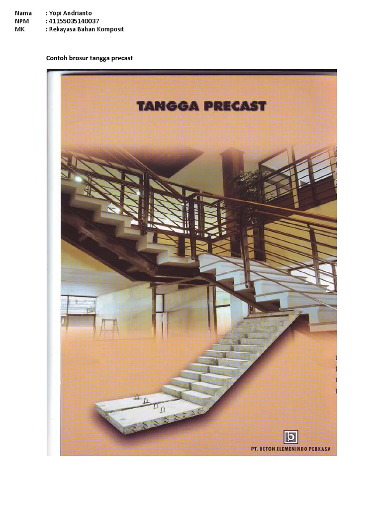 Contoh Brosur Tangga Precast | PDF