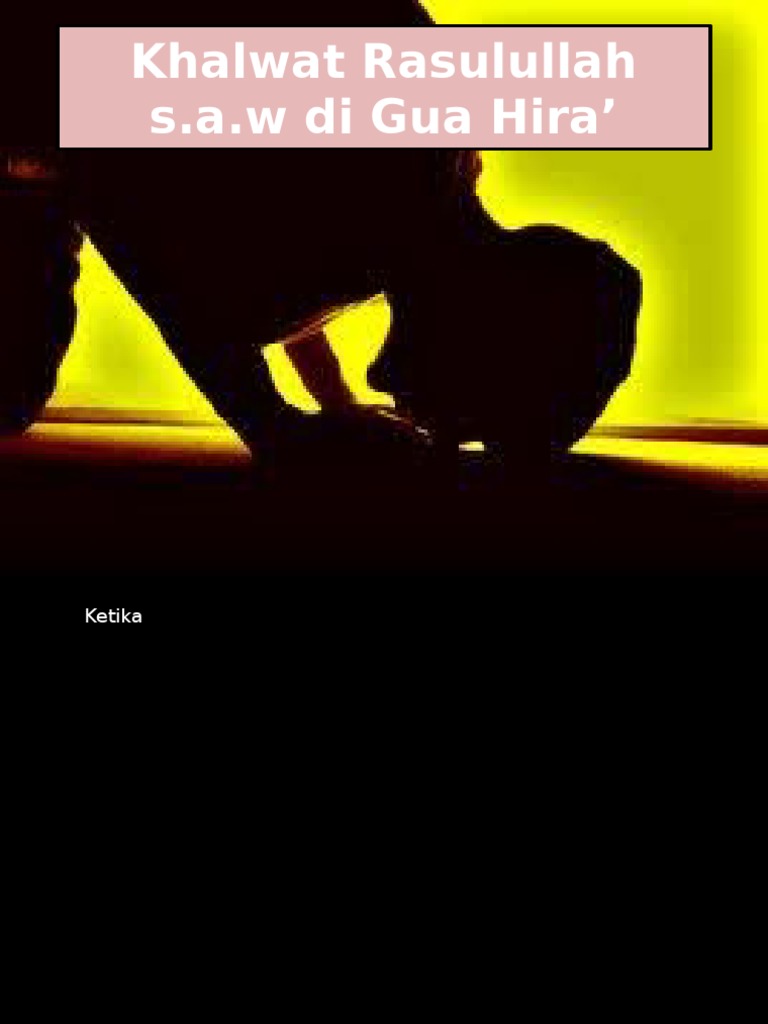Khalwat Rasulullah S | PDF