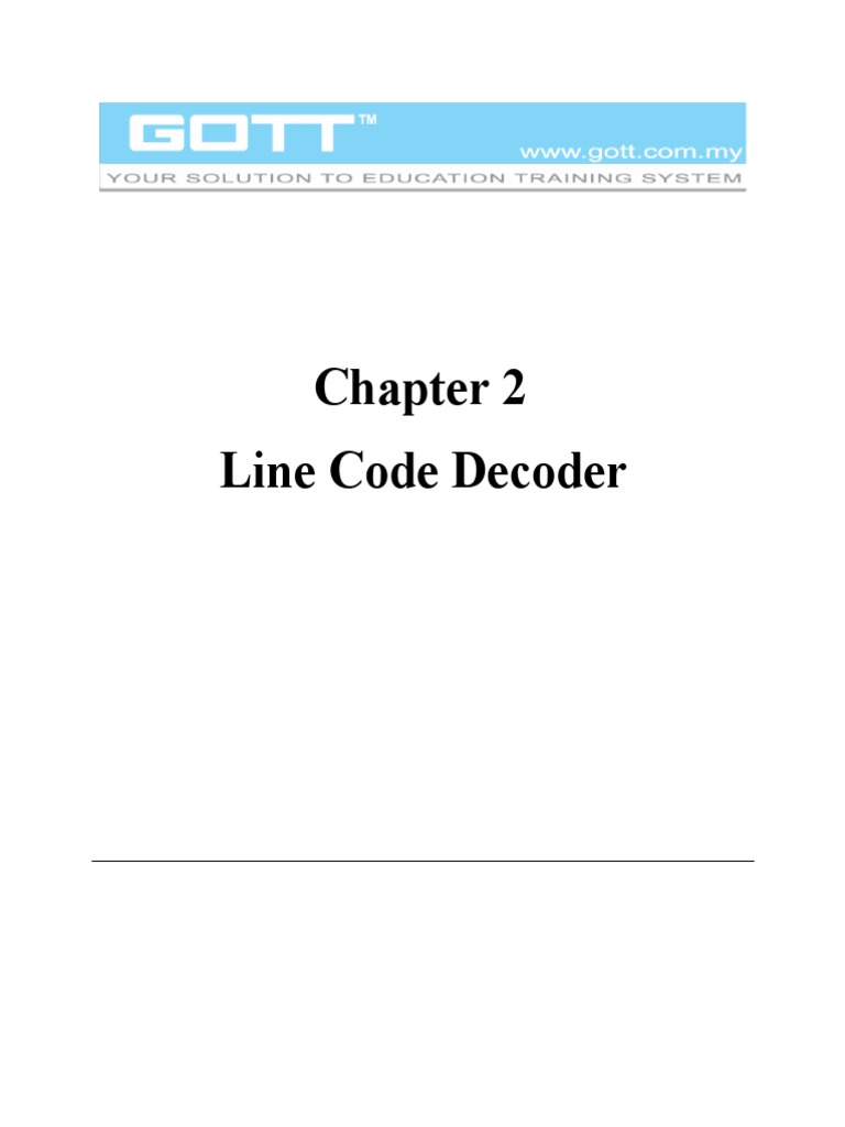 Line Code Decoder | PDF | Error Detection And Correction | Electronic ...