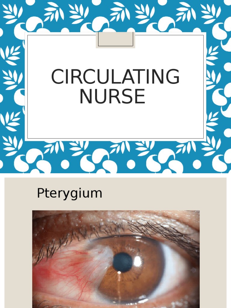 Circulating Nurse | PDF | Home & Garden | Science & Mathematics