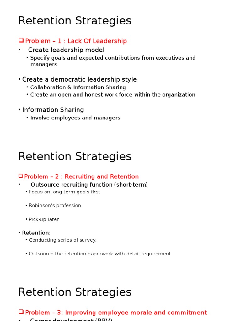Effective Employee Retention Strategies | PDF