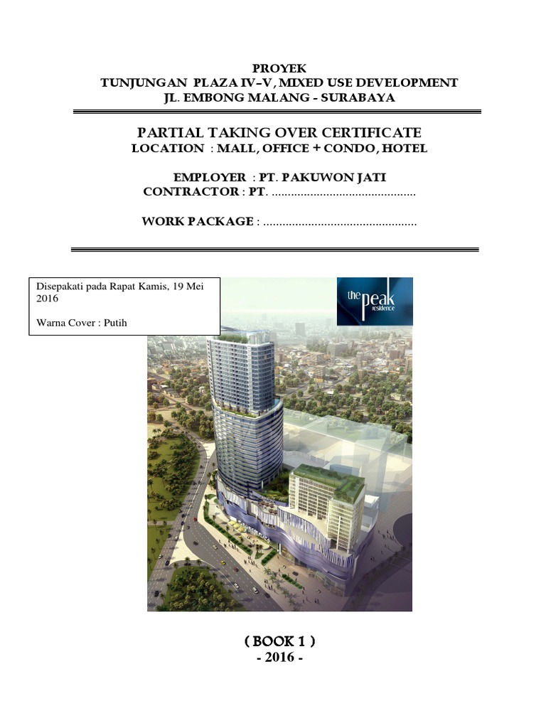 List of TOC (Taking Over Certificate) | PDF