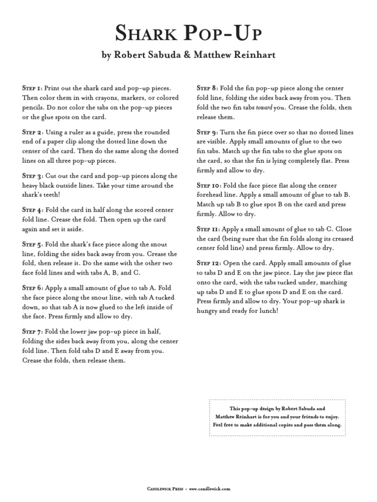 Shark PDF Pop Up | Download Free PDF | Predators | Elasmobranchii