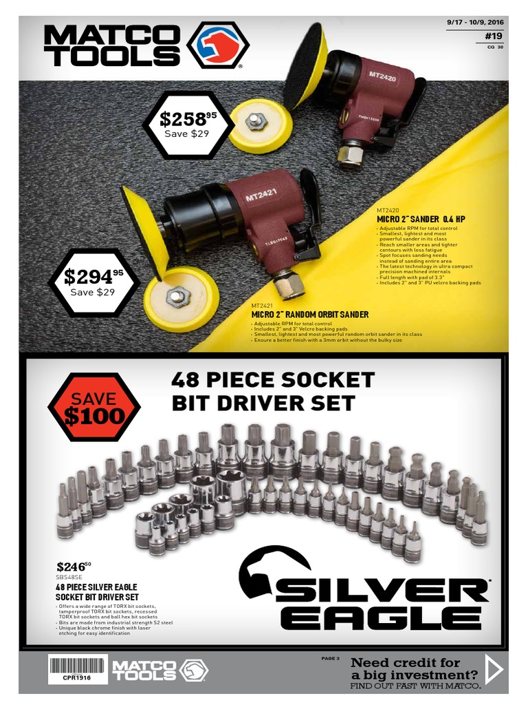 Matco Tools Promo #19 | PDF | Relay | Manufactured Goods