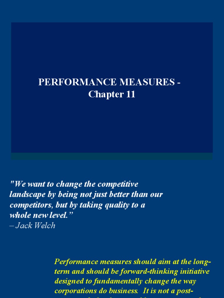 Performance Measurement Chp11 | PDF | Six Sigma | Business Process