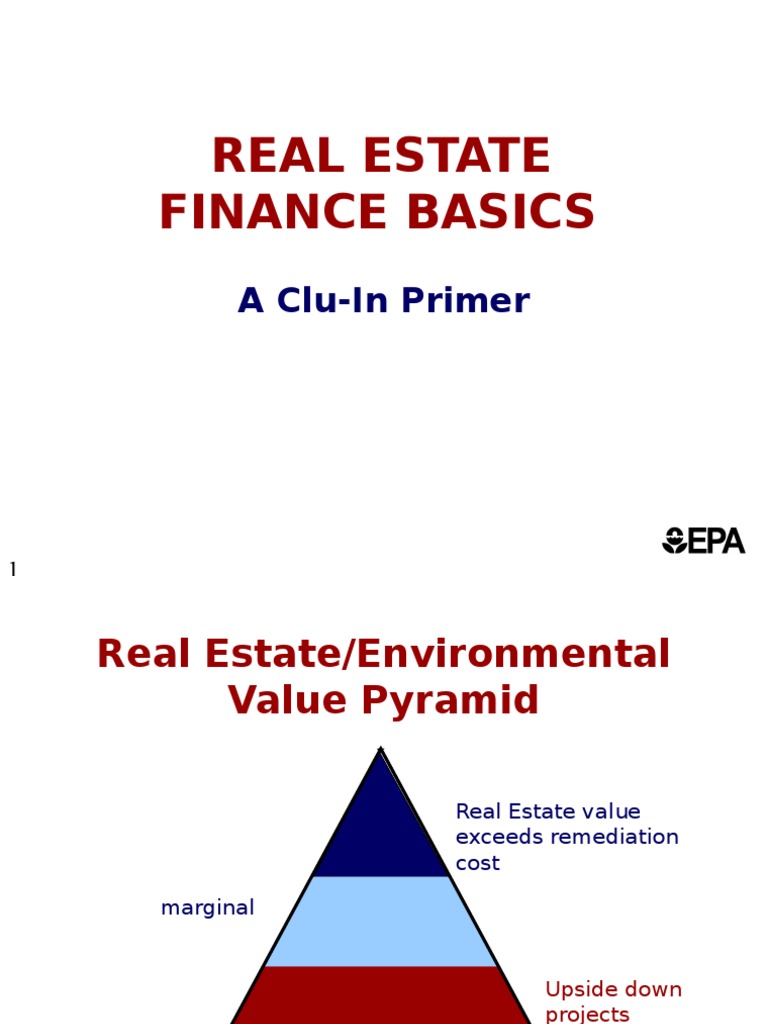 Real Estate Finance Fundamentals Guide | PDF | Business