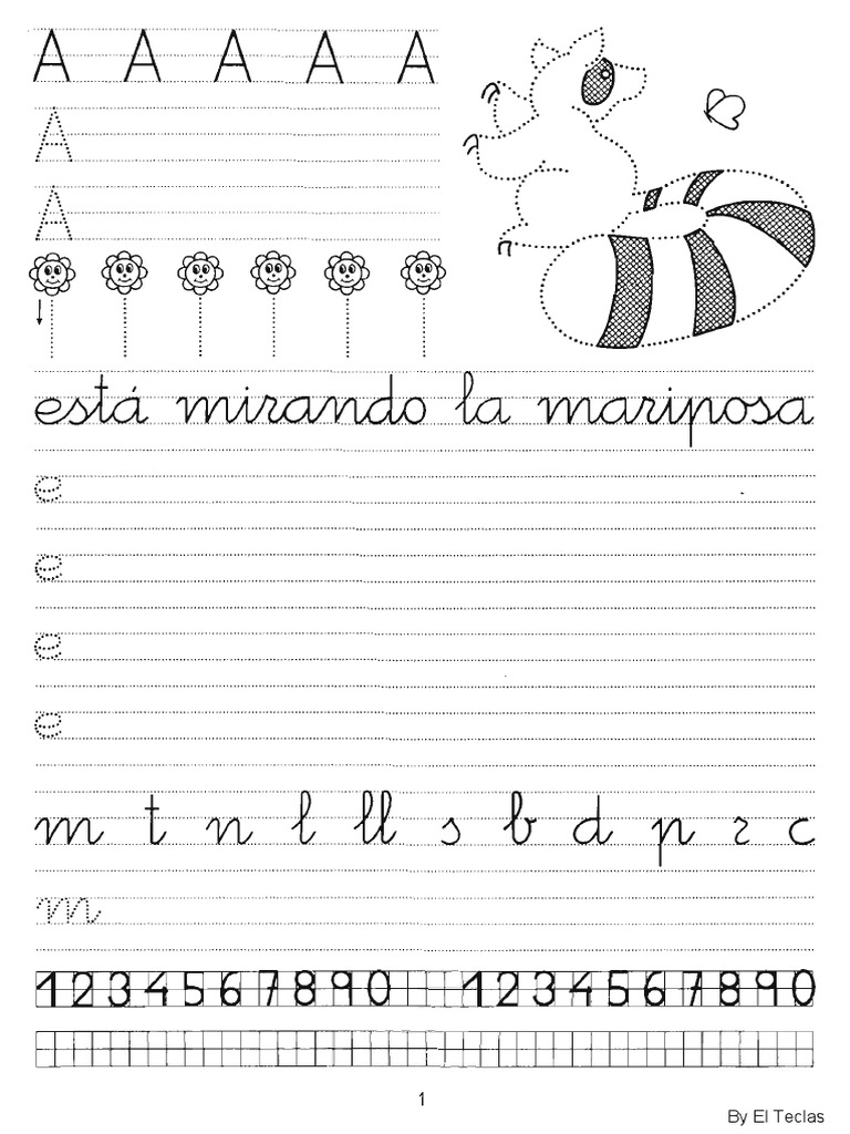 Escritura Caligrafia Cuaderno Rubio 03 PDF | PDF