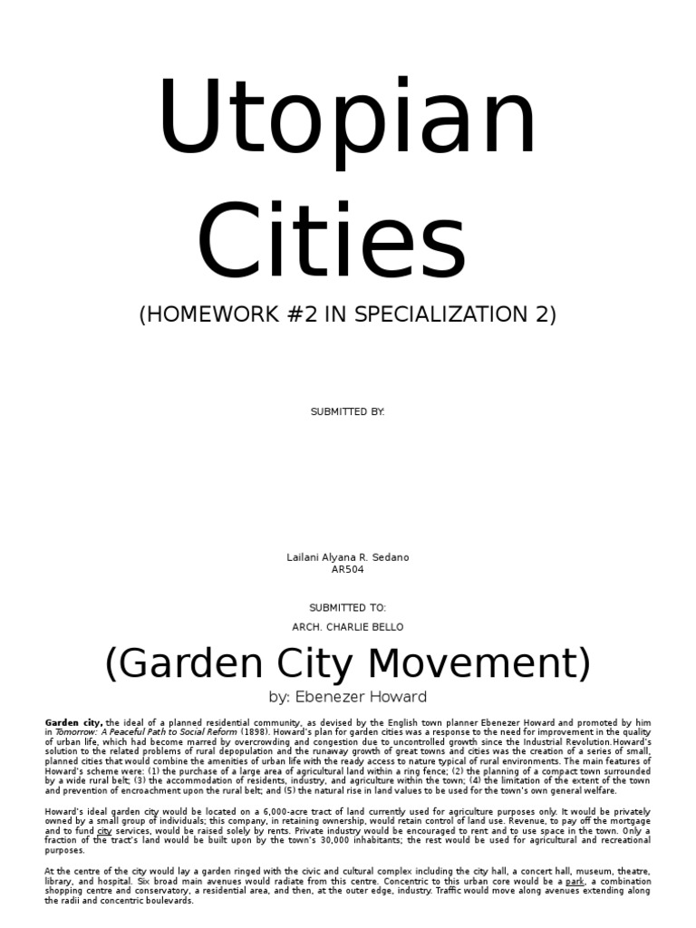 Utopian Cities | PDF