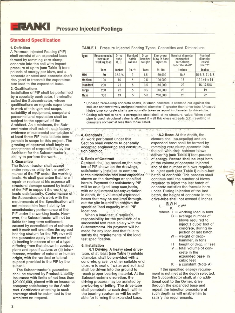 Franki Piles Canada | Download Free PDF | Deep Foundation | Structural Load