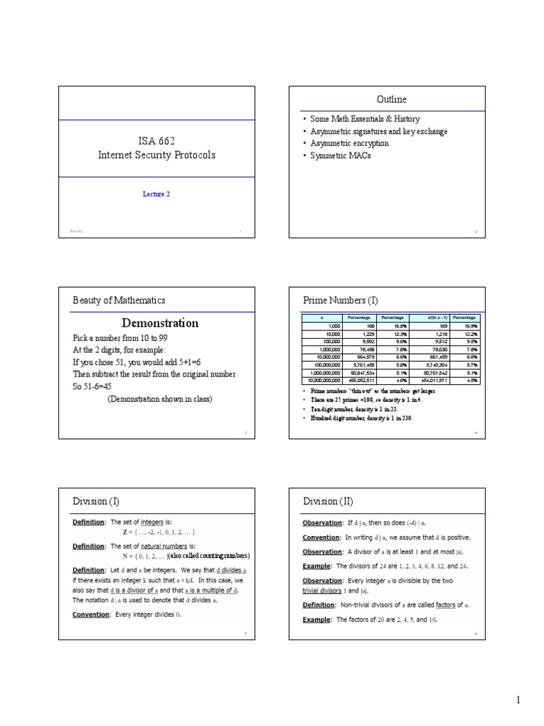Lecture2 PDF | PDF | Public Key Cryptography | Key (Cryptography)