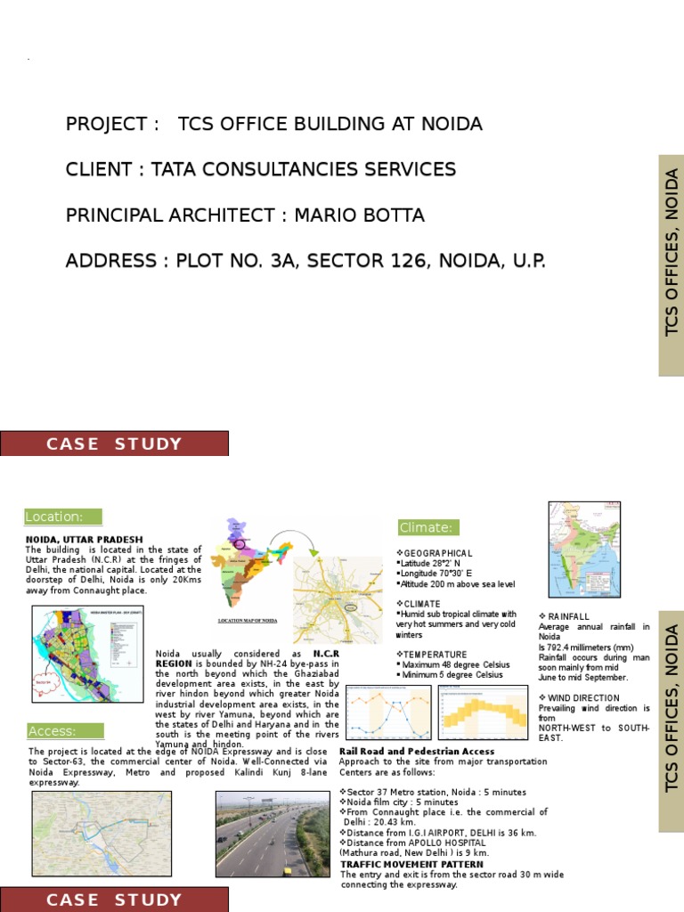Case Study - IT PARKS For TCS-Noida (234 | PDF | Delhi | New Delhi