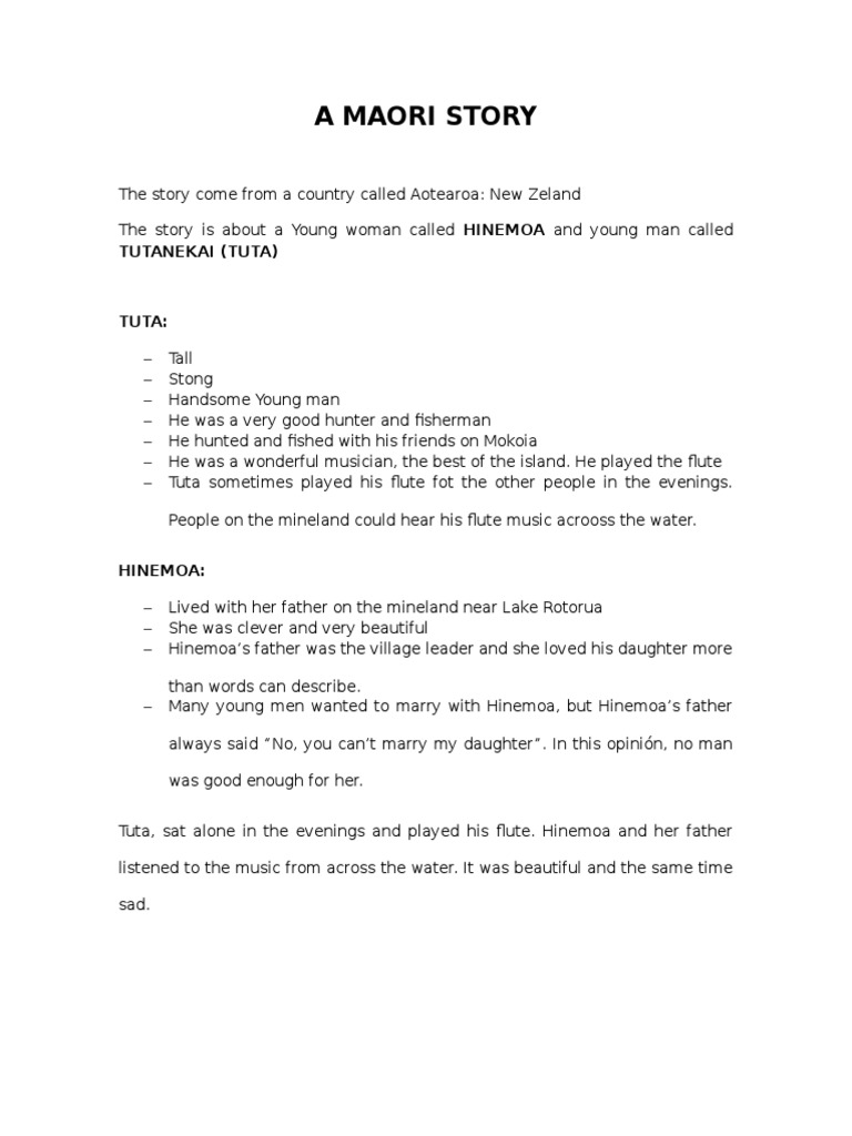 A Maori Story | PDF