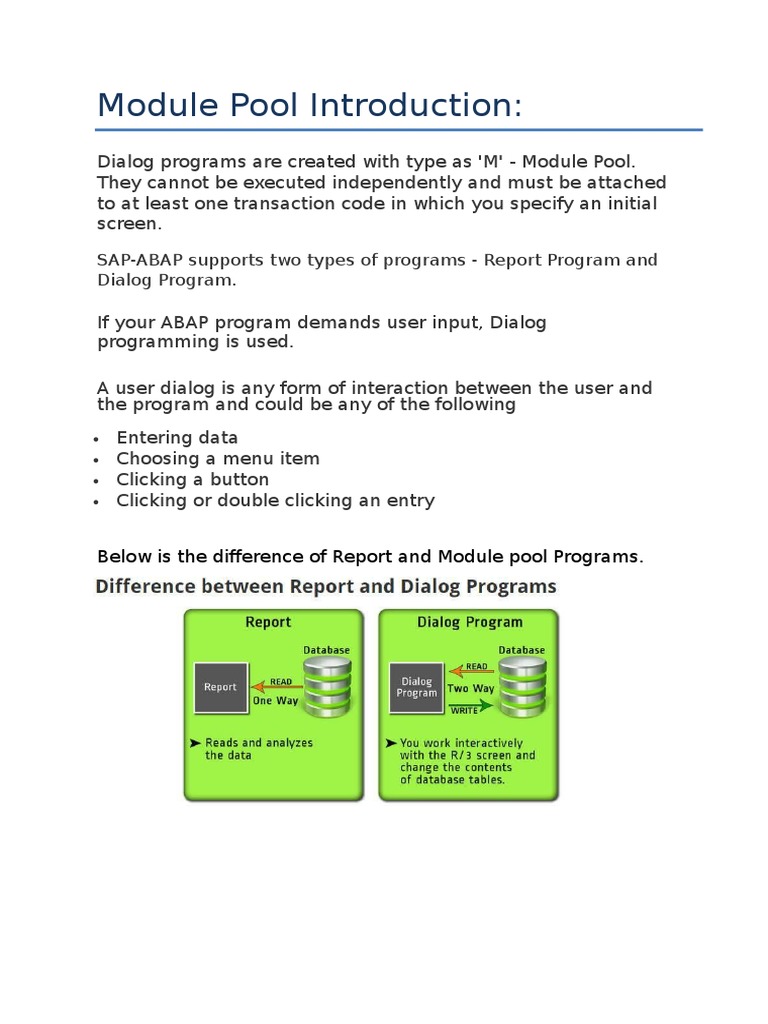 Module Pool Theory | Download Free PDF | Computing | Computer Programming