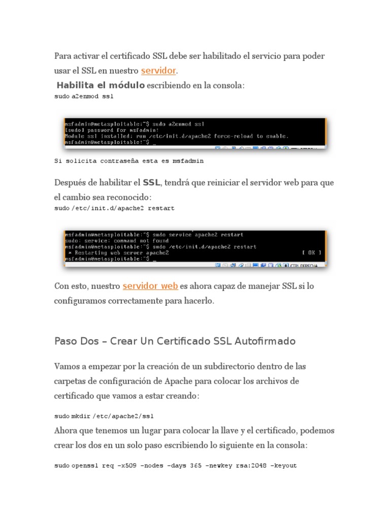 Pasos Instalacion Certificado Digital SSL | PDF | Informática