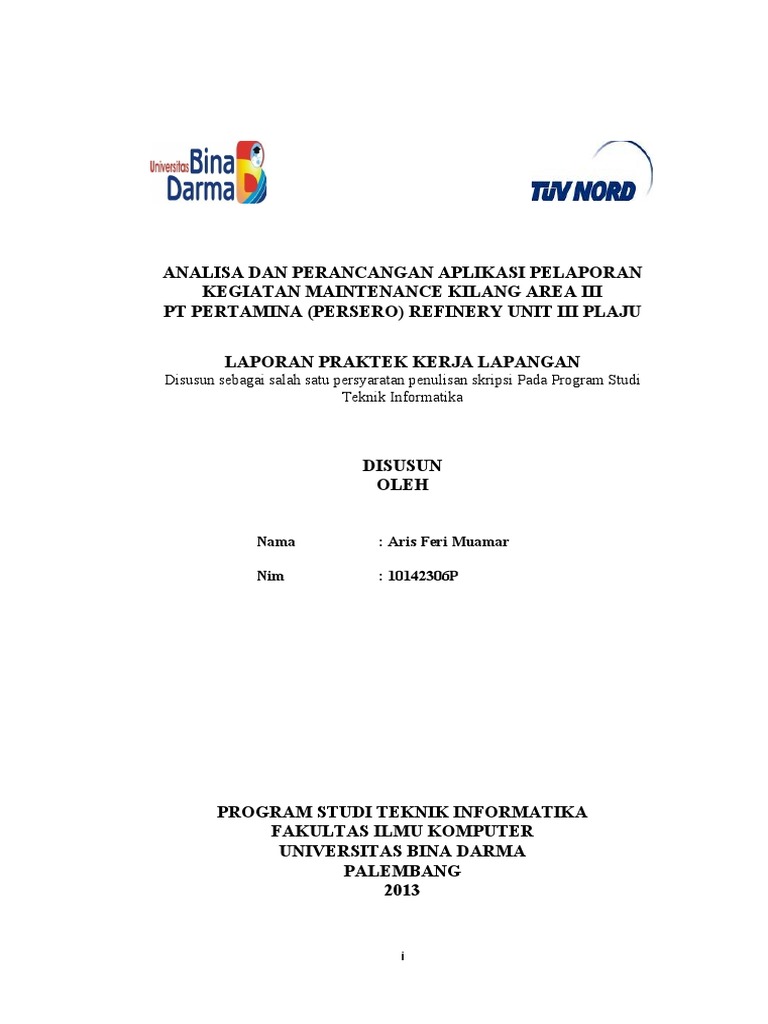 Analisa Dan Perancangan Aplikasi Pelaporan PDF | PDF