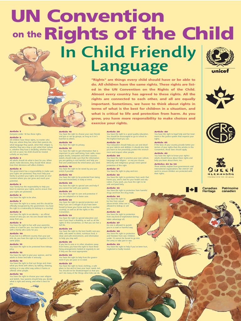 UNCRC in ChildFriendlyLanguage PDF | PDF | Children's Rights | Rights