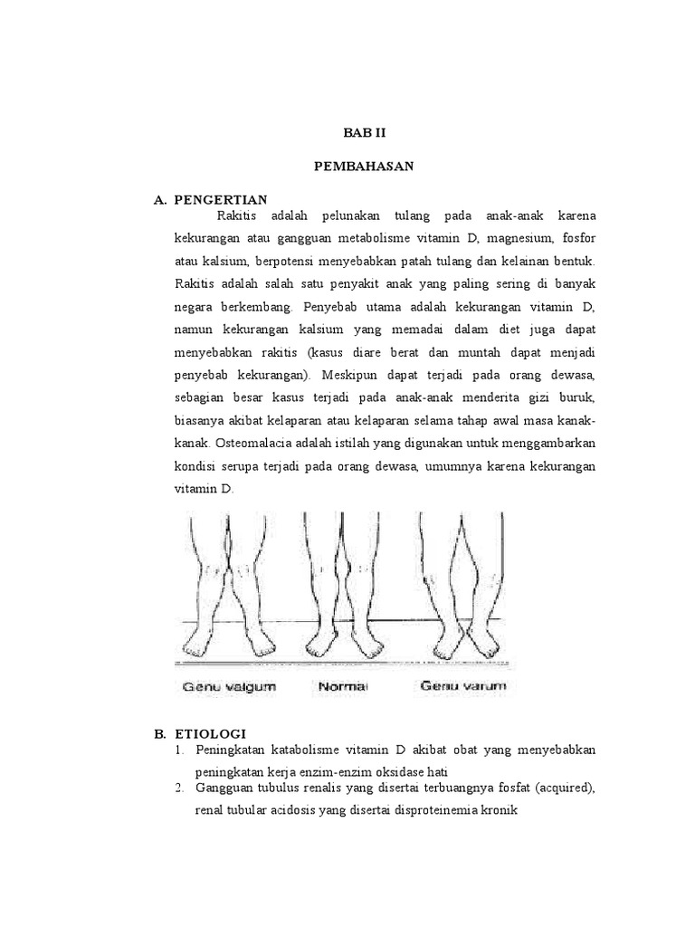 Rakhitis | PDF | Kesehatan Holistik