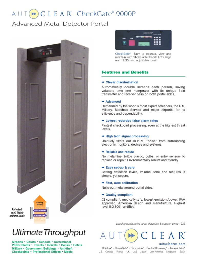 Walk Through Metal Detector | PDF | Metal Detector | Electromagnetic ...
