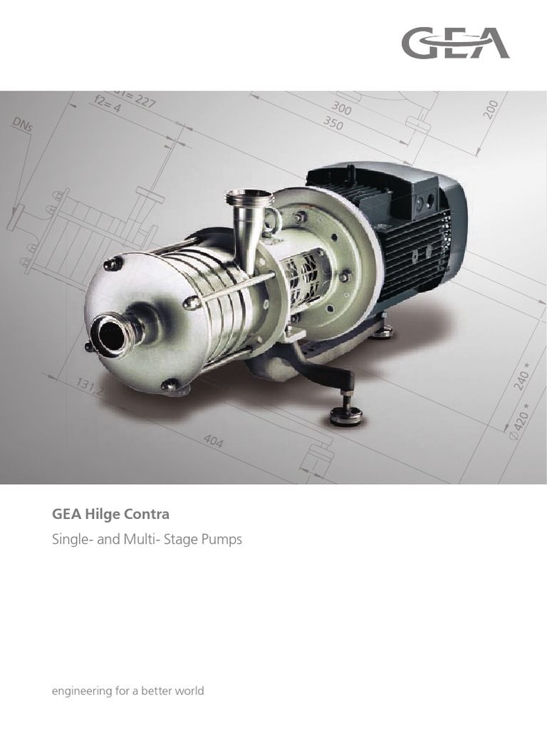 GEA Hilge Contra Brochure A4 EN V012015 PDF | PDF | Pump | Industries