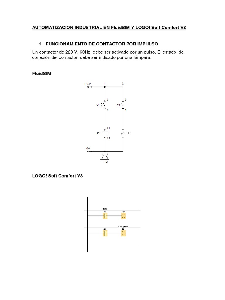 Automatizacion Industrial en Fluidsim y Logo | PDF | Informática ...