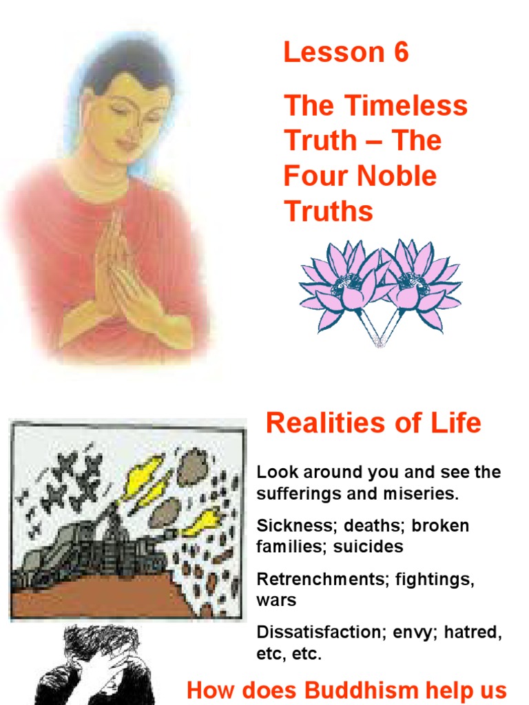 Buddhism For You-Lesson 06-The Four Noble Truths | Download Free PDF ...