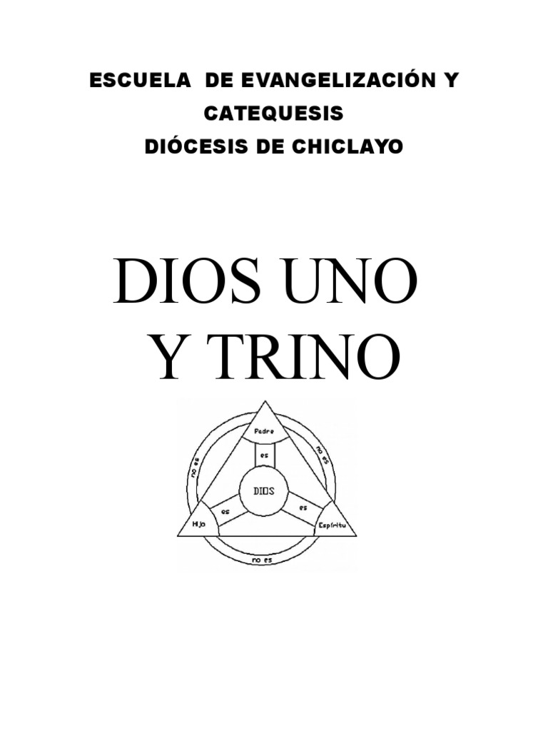 Dios Uno y Trino 2014 | PDF | espíritu Santo | Trinidad
