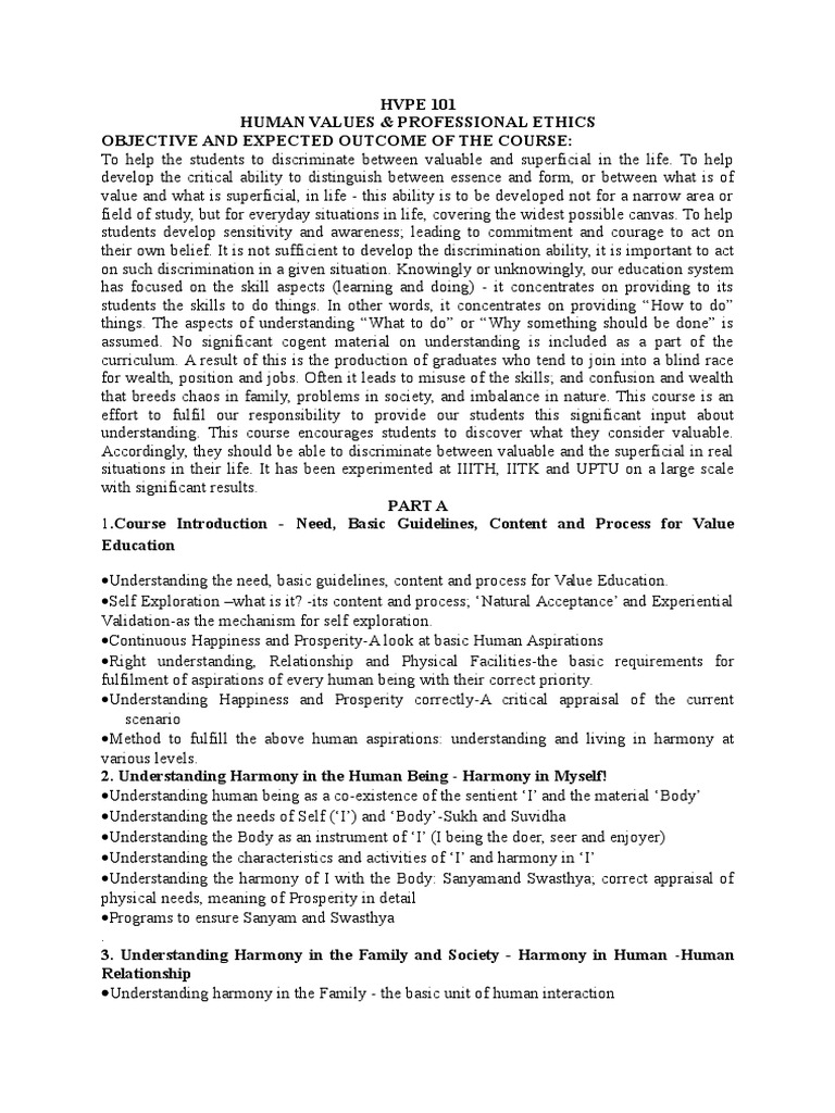 Hvpe 101 | Download Free PDF | Value (Ethics) | Human