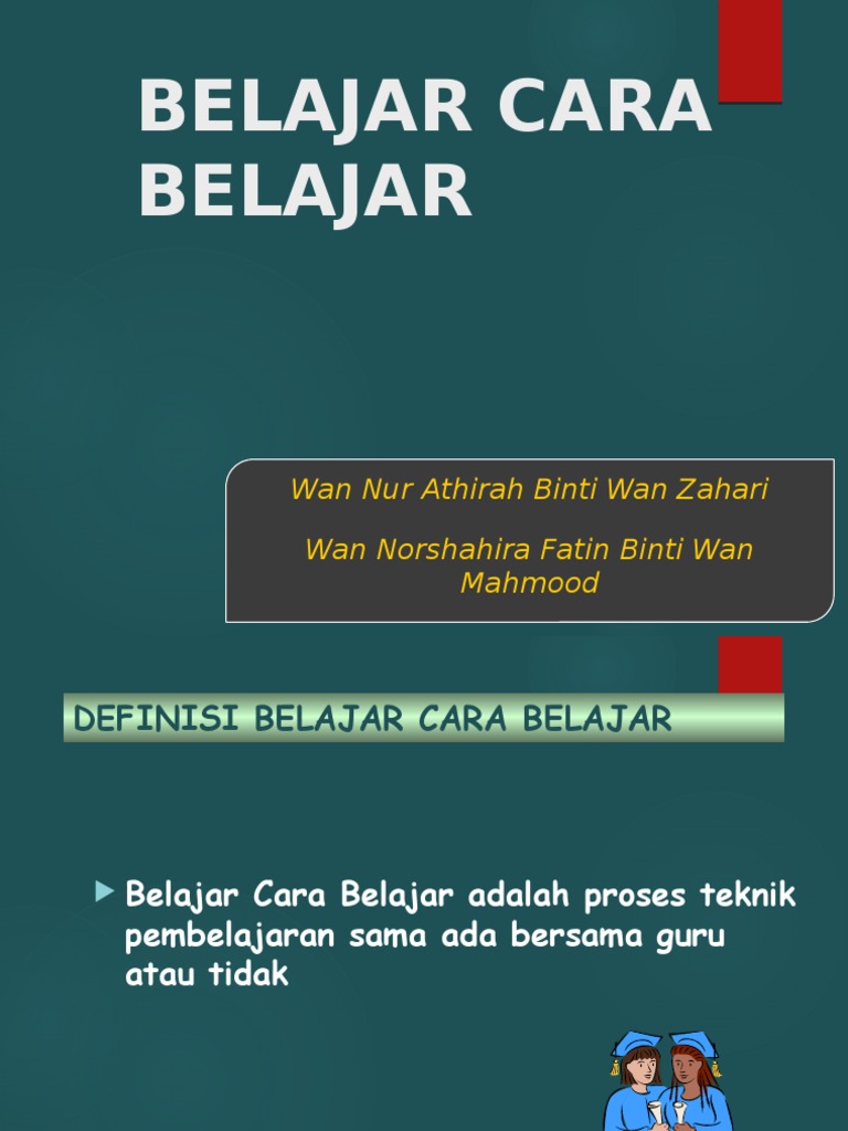 BMMB 3063 Belajar Cara Belajar | PDF