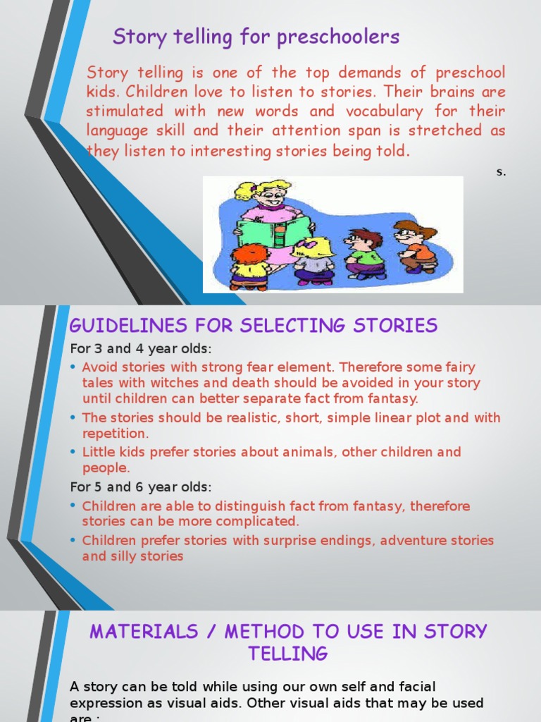 Topic 5 Story Telling For Preschoolers | PDF | Storytelling | Cognition