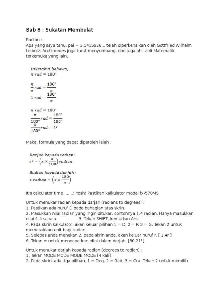 Bab 8 Add Math | PDF