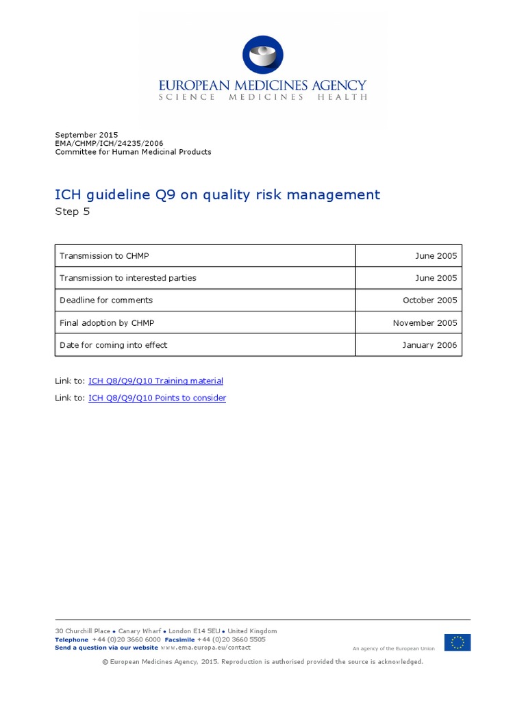 Quality Risk Management | PDF | Risk Management | Risk
