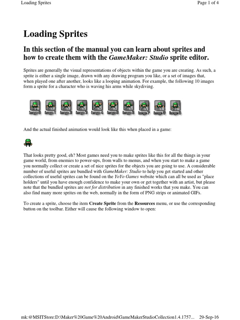 Loading Sprites | File Format | Computer File