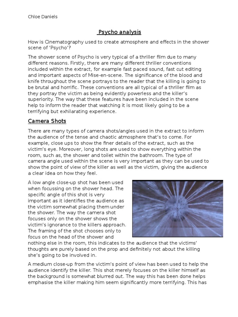 Psycho Analysis: Chloe Daniels | PDF