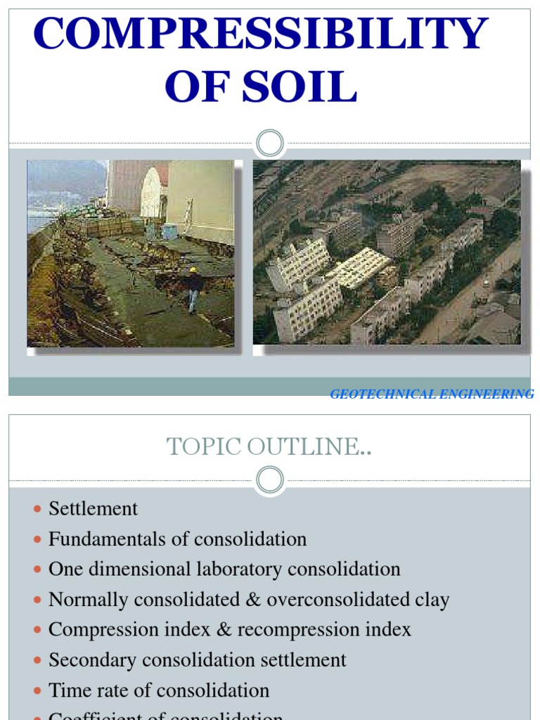 Topic 1 Consolidation | PDF | Geotechnical Engineering | Mechanics