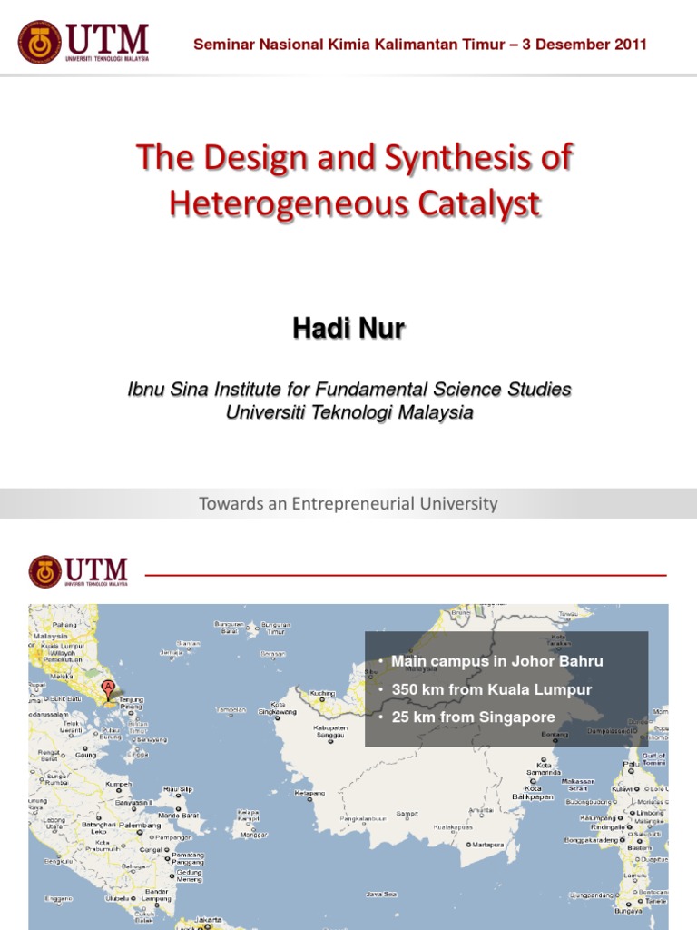Seminar Nasional Kimia KALTIM (Prof. Dr. Hadi Nur) | PDF | Catalysis ...