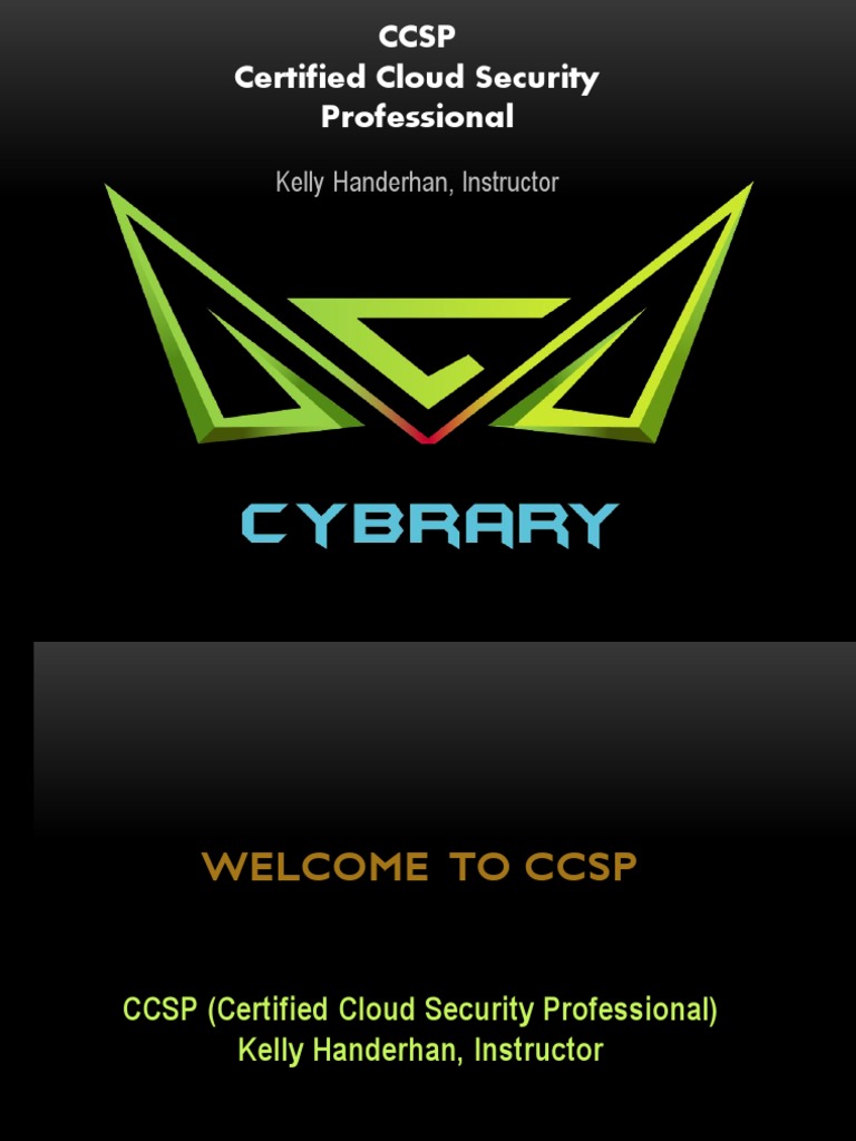 CCSP Cloud Slides | PDF | Cloud Computing | Software As A Service
