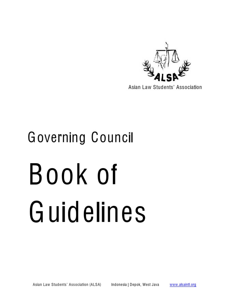 ALSA Book of Guidelines Overview | PDF | Students' Union | Legal Education