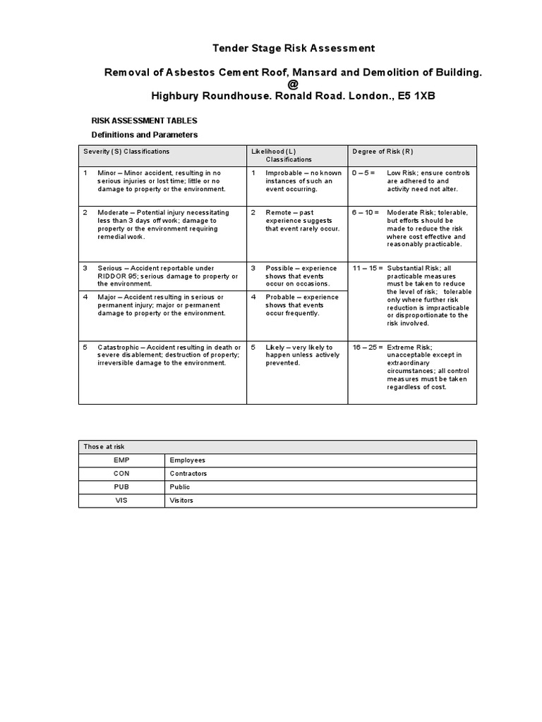Asbestos | PDF | Risk Assessment | Risk