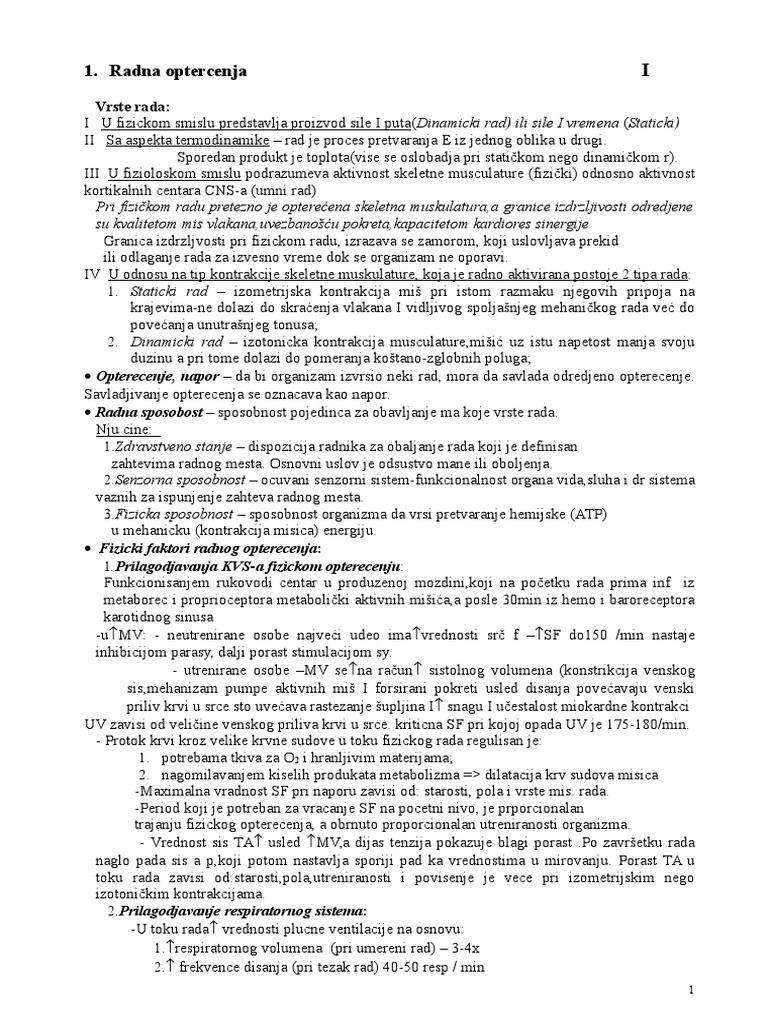 Skripta Iz Medicine Rada Po Kombinacijama | PDF