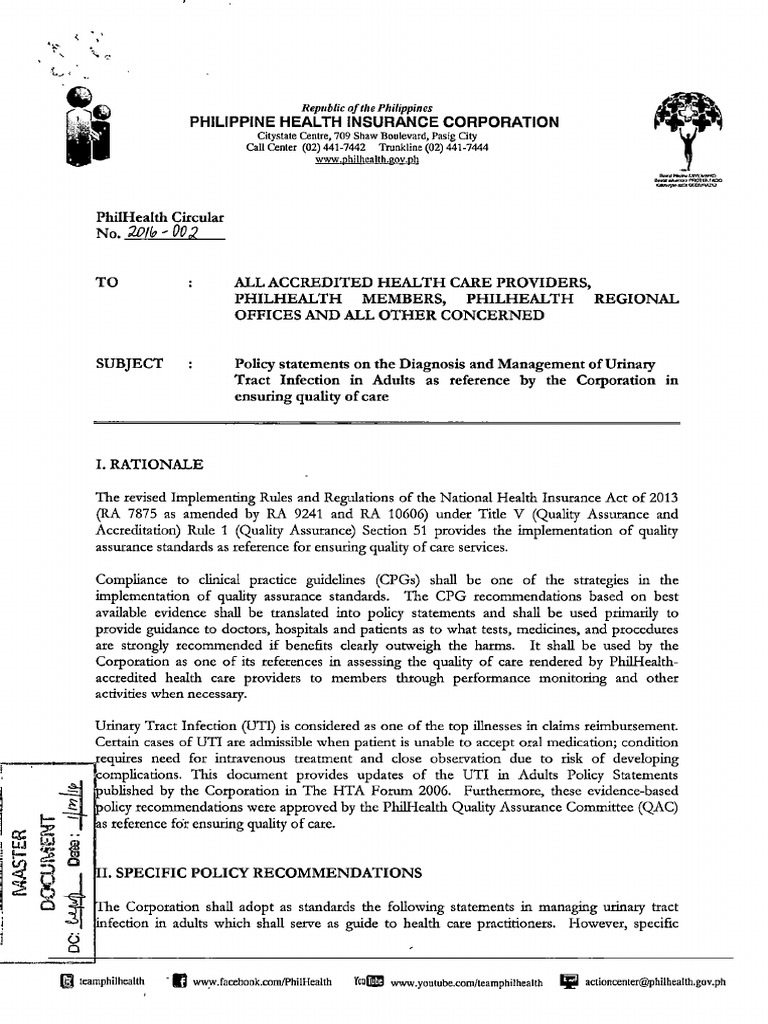 UTI Management Guidelines for Women | PDF | Urinary Tract Infection ...