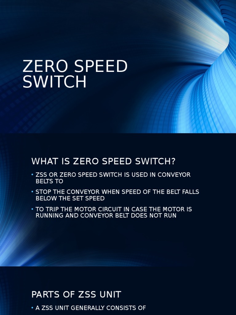 Zero Speed Switch | PDF | Home & Garden | Science & Mathematics