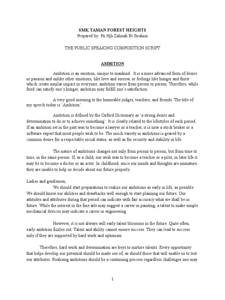 Public Speaking Script | PDF | Metaphysics Of Mind | Cognition