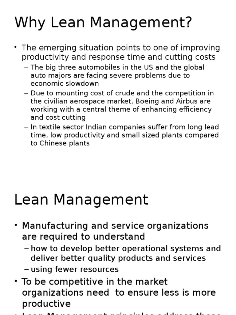 Why Lean Management Works | PDF | Lean Manufacturing | Process Engineering