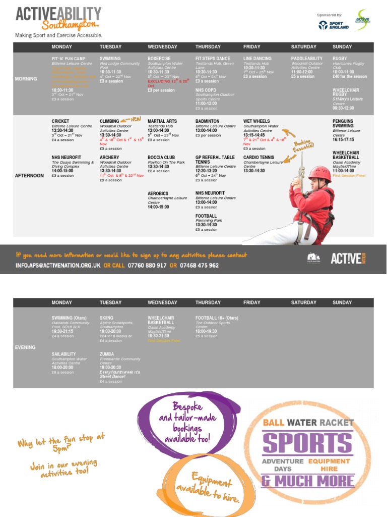 October - November Weekly Timetable | PDF